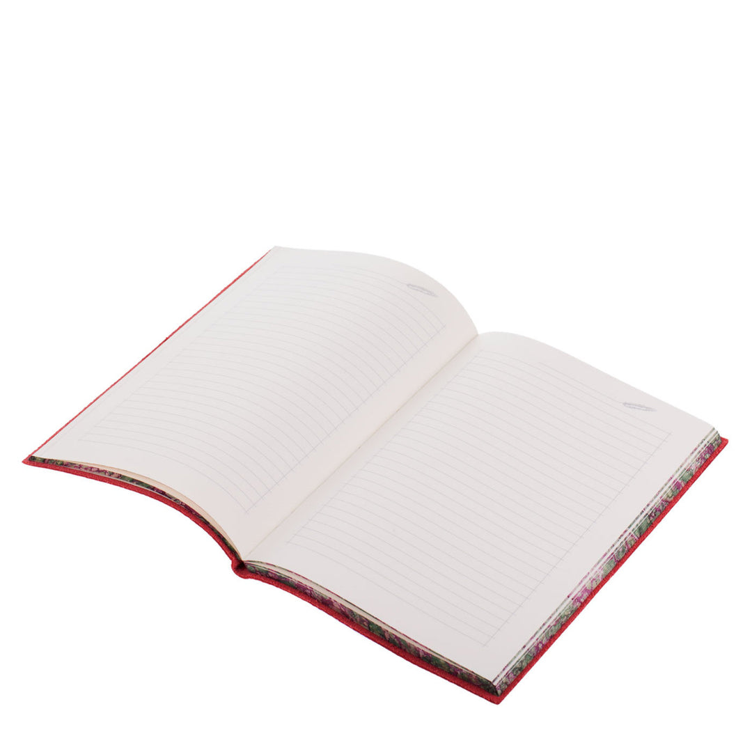 Gold Lily Red Leather Notebook Giannini | Artemest