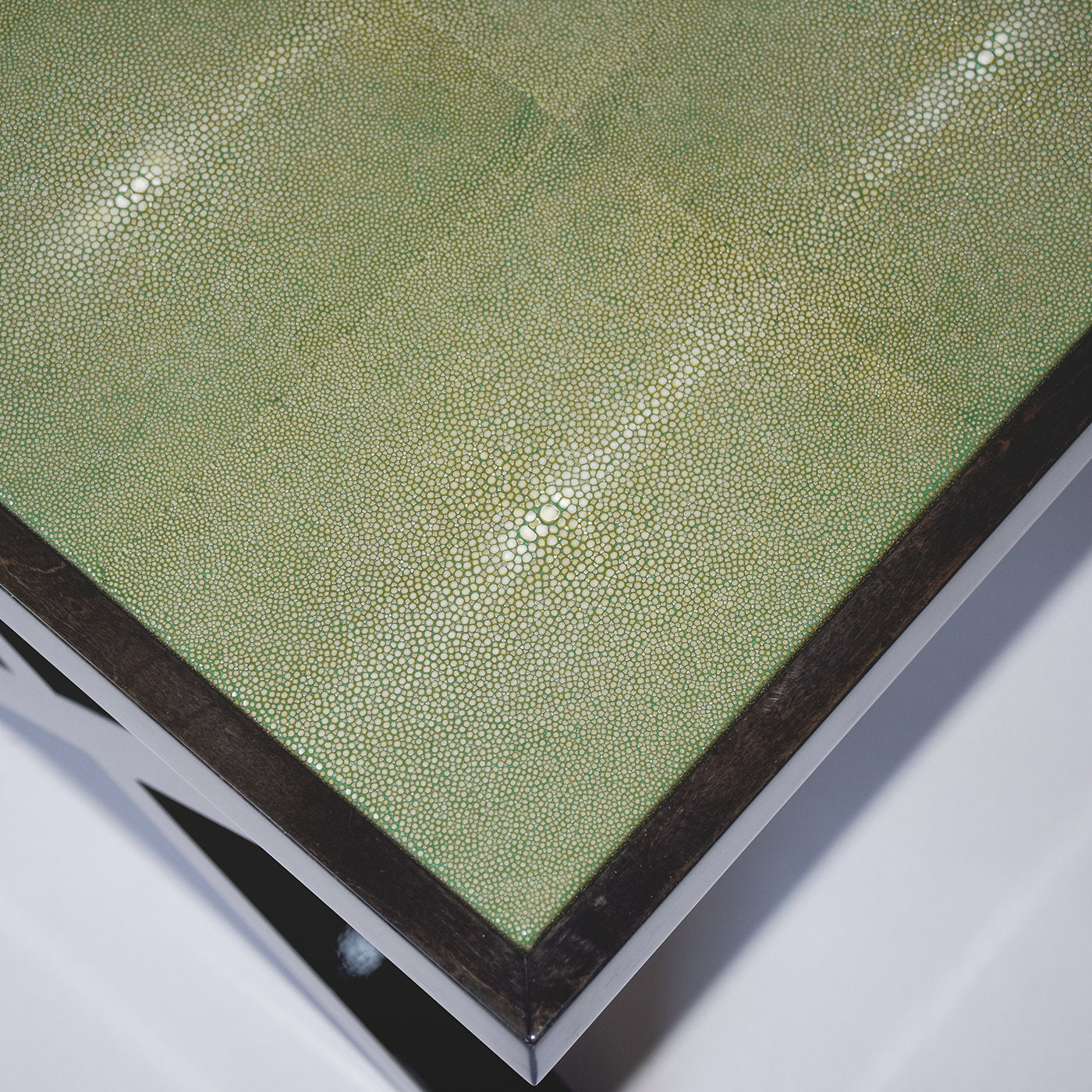 Green Shagreen Leather Side Table Extroverso | Artemest