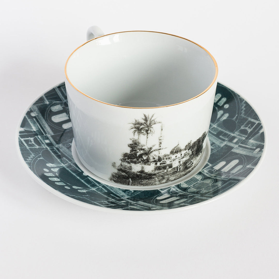 Lebanon 6 porcelain tea Cups with landscapes and architectures Grand ...