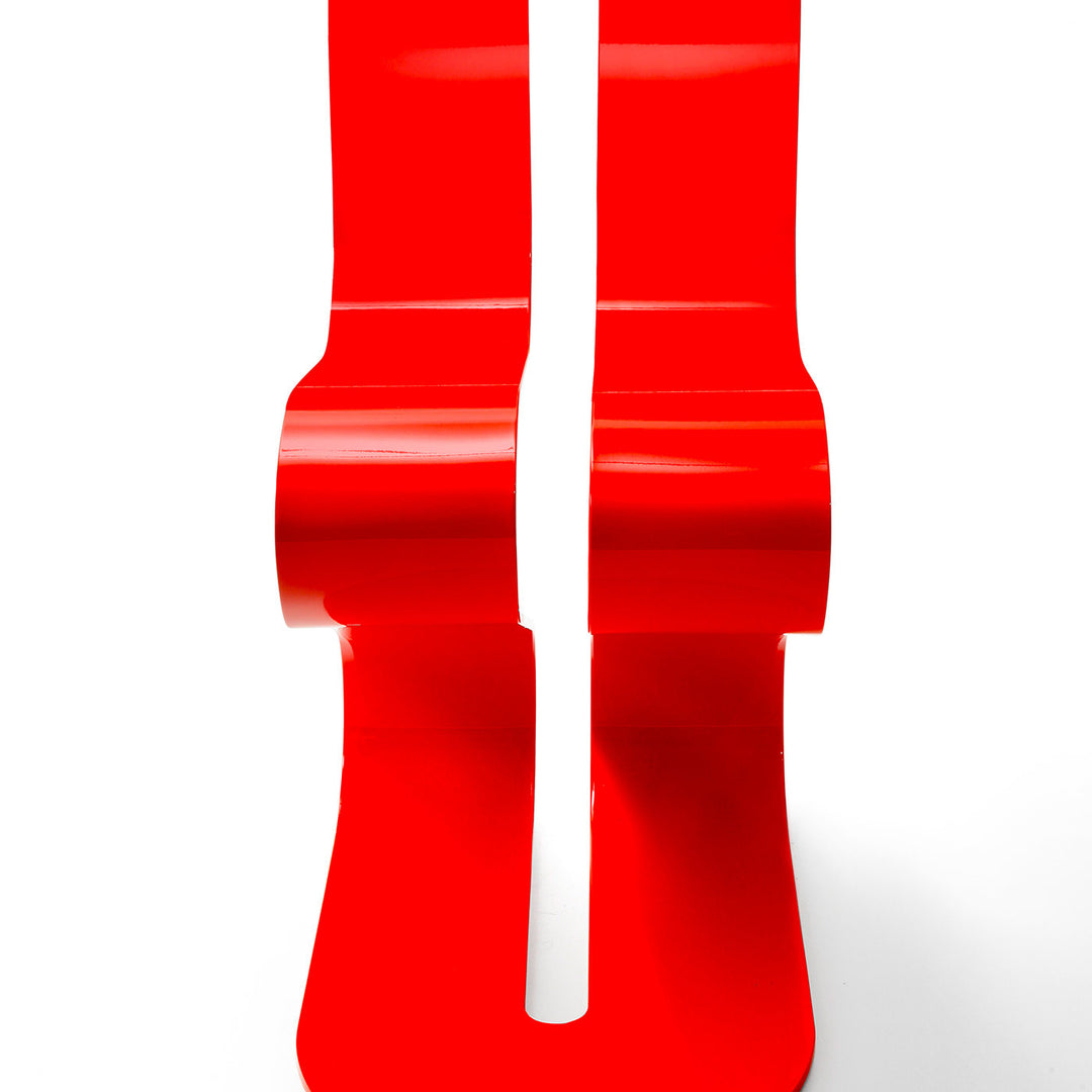 Fluid Ribbon Red Chair by Michael D'Amato Lamberti Design | Artemest