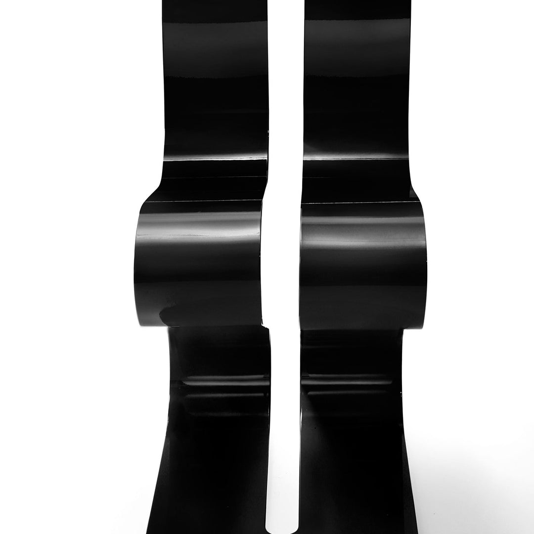 Fluid Ribbon Black Chair by Michael D'Amato Lamberti Design | Artemest