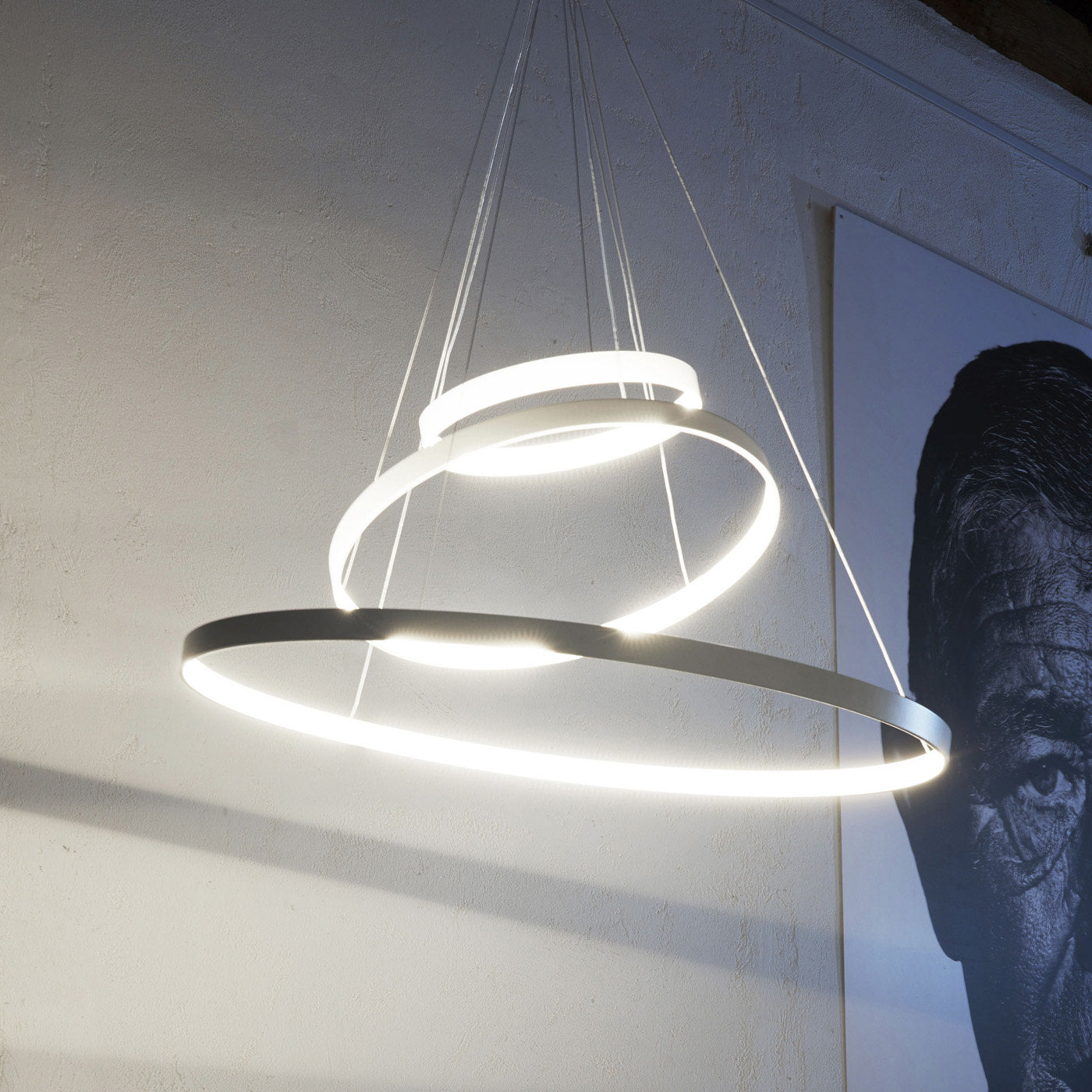 Rings Orizzontale White Pendant Lamp by Valerio Cometti - V12 Design ...