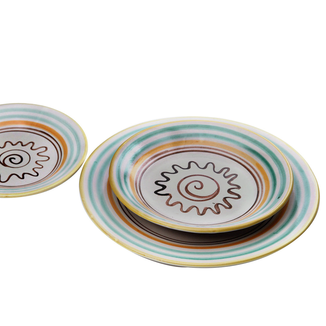 Set of 3 Circle Plates for Six Ceramica Pinto | Artemest