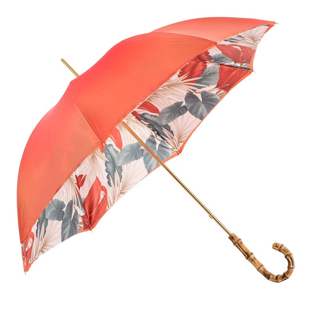 Coral Umbrella with Bamboo Handle Pasotti | Artemest