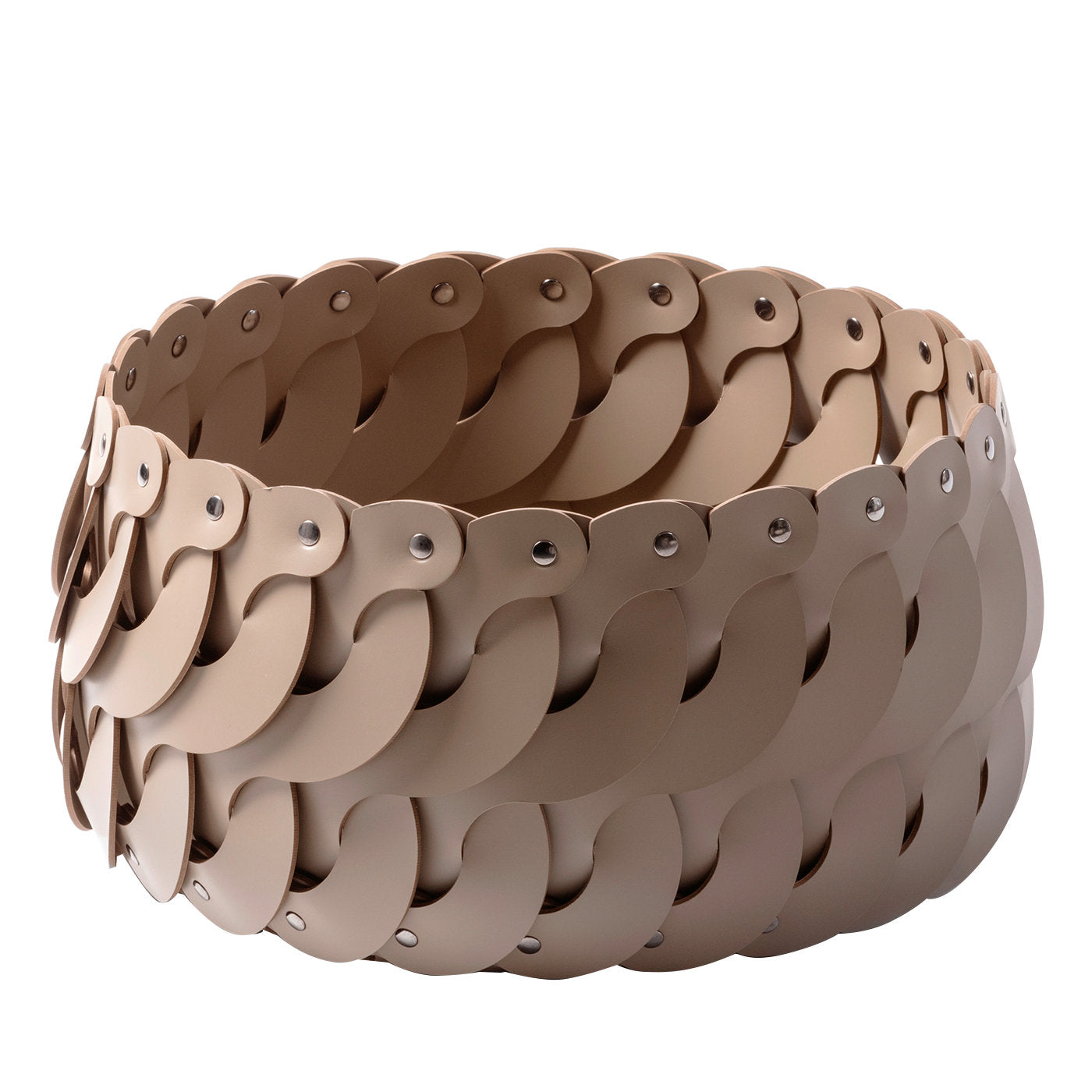 Alicante Large Round Taupe Basket Pinetti | Artemest