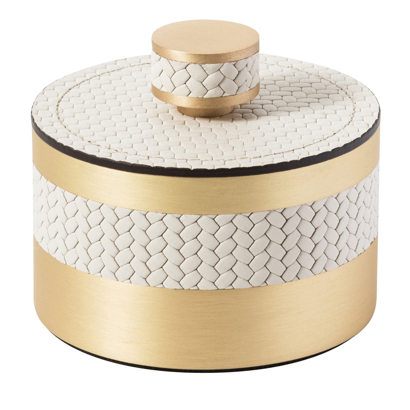 Saturno Small White Round Box with Lid Pinetti | Artemest