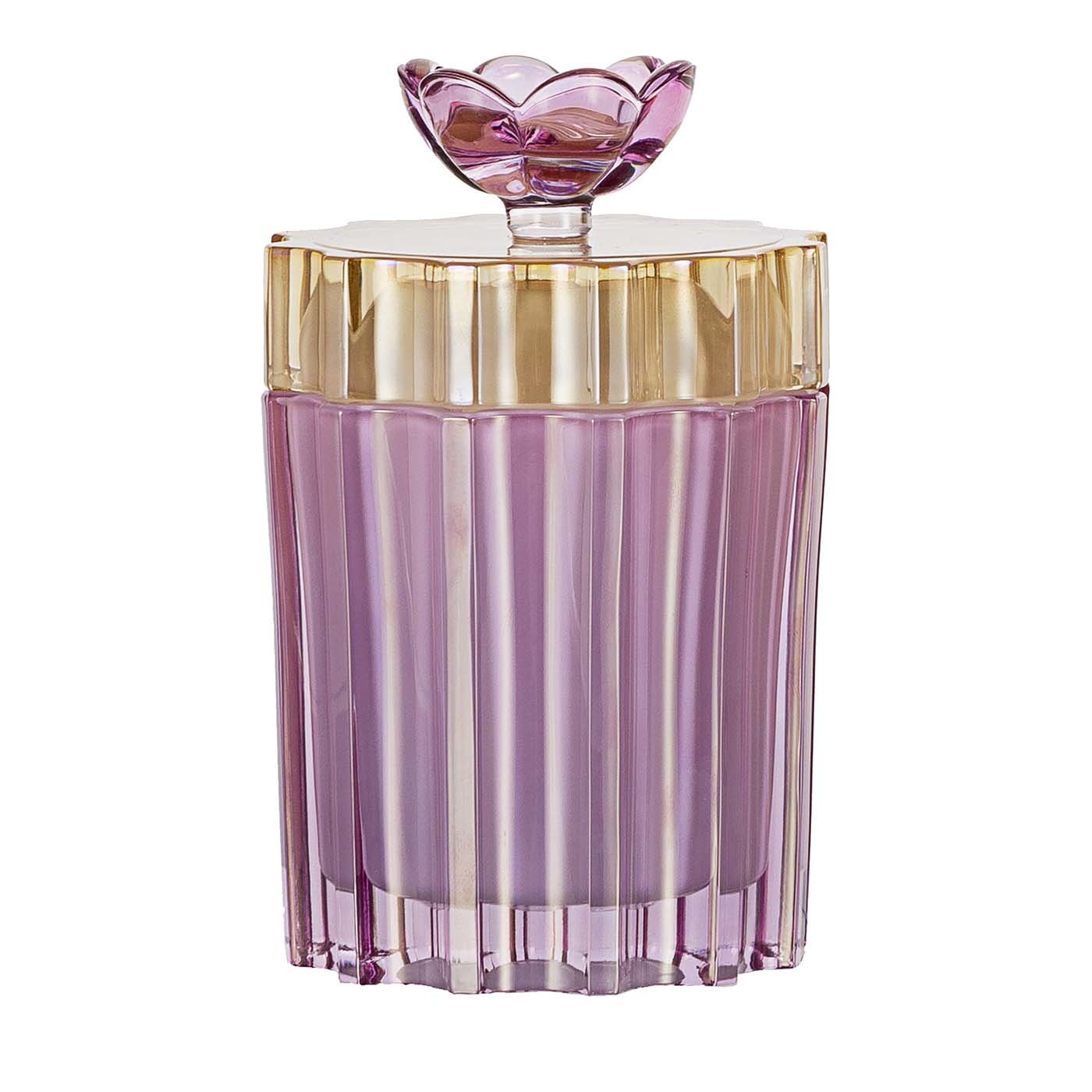 Doge Pink Tall Glass Box with Lid Creart | Artemest