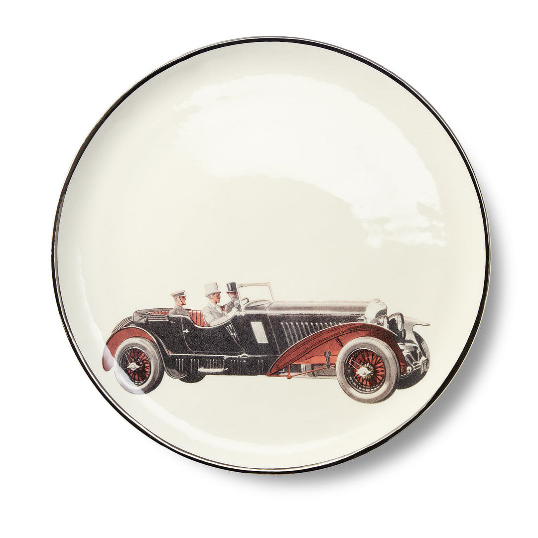 Vintage Cars set of 8 dinner plates Laboratorio Paravicini | Artemest