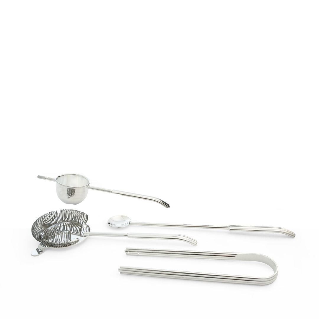 Silver 4-Piece Cocktail Set Greggio | Artemest