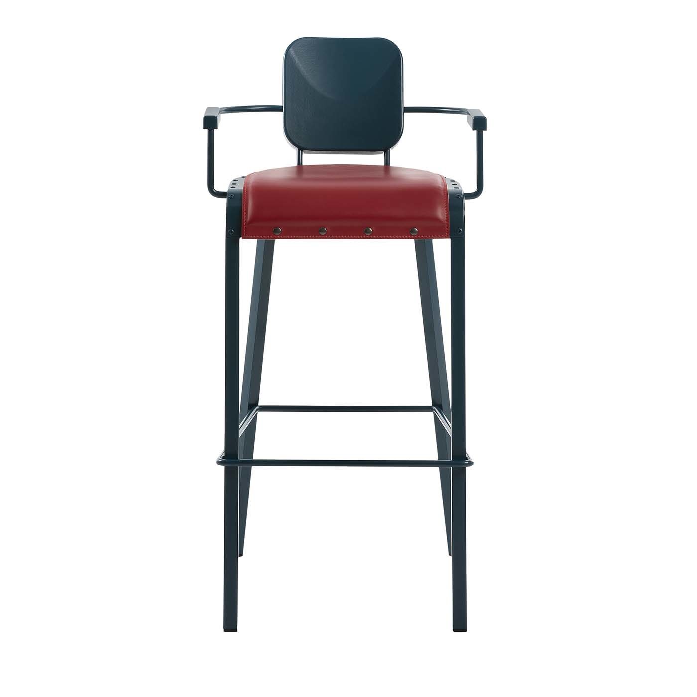 Rock Stool with Leather Seat by Marc Sadler Da A | Artemest