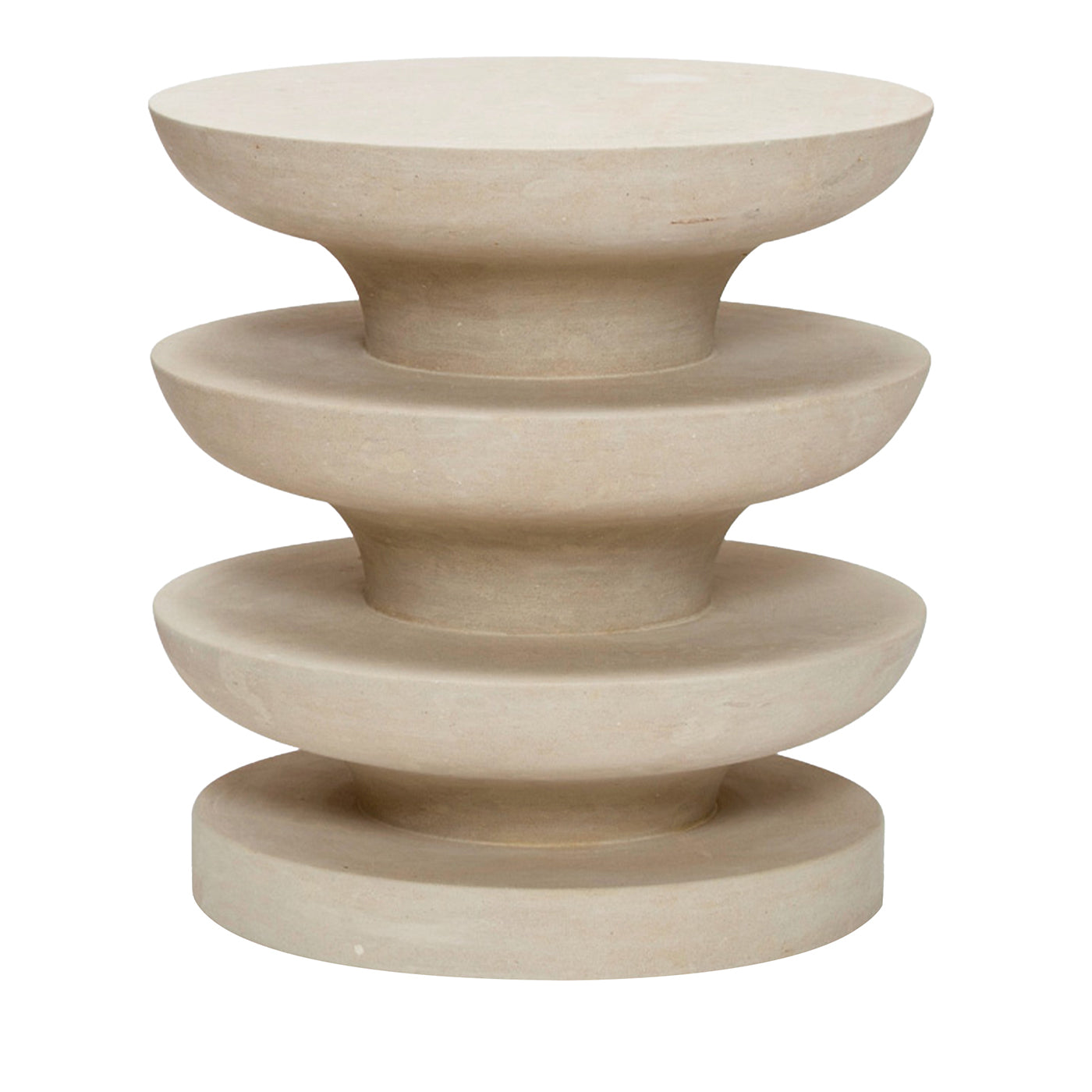Ondulation Limestone Stool by Matali Crasset Pimar Limestone | Artemest