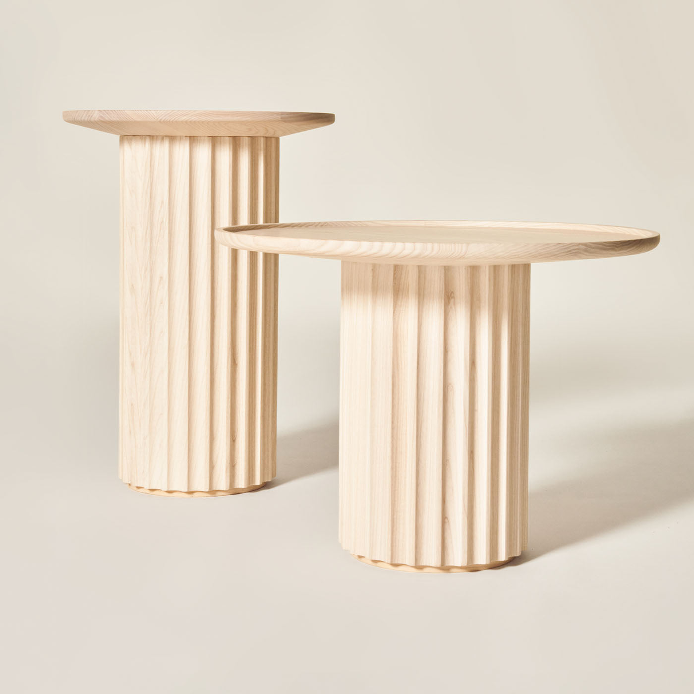 Capitello Slim Natural Ash Side table Dale Italia | Artemest