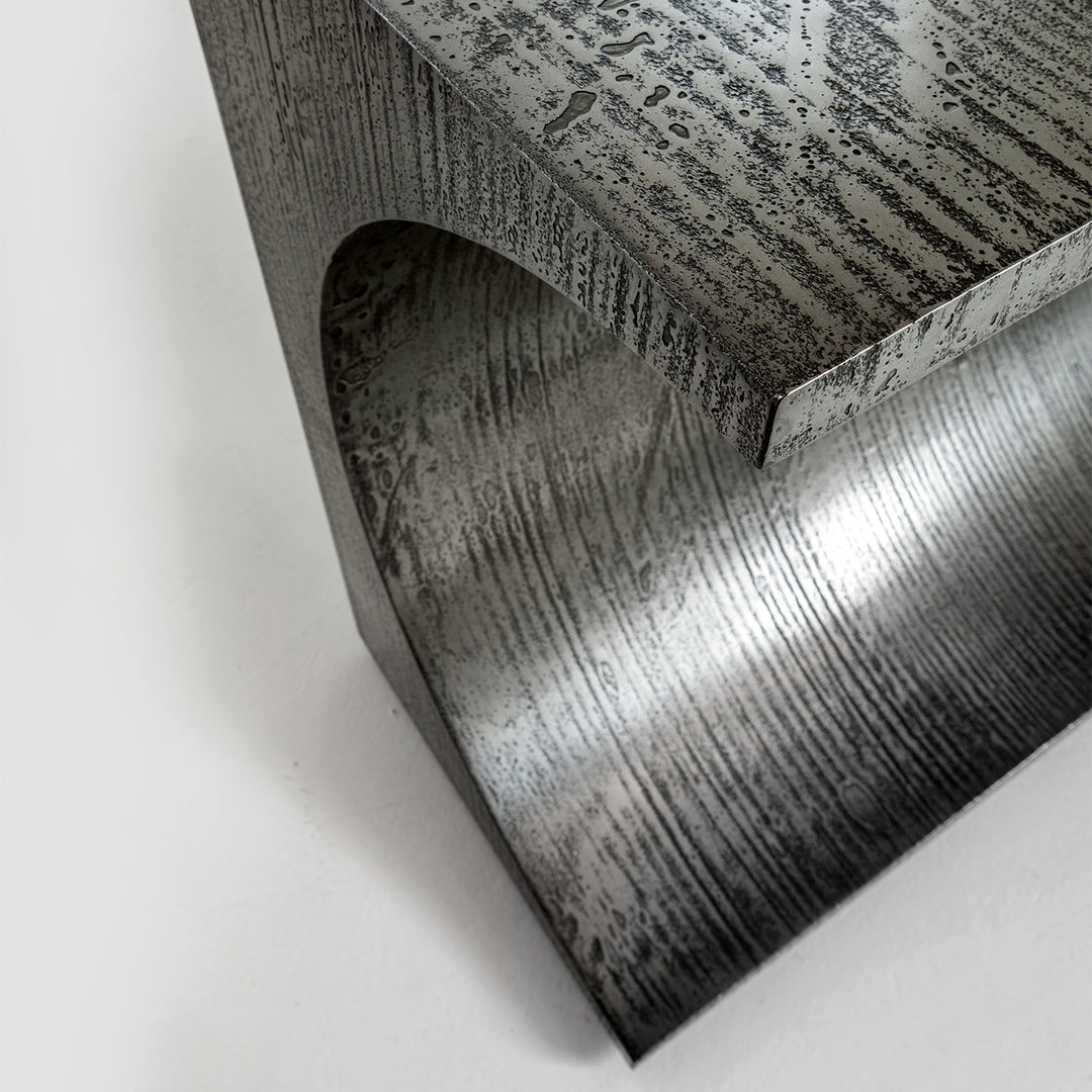 Tube Gray Metal Console Table Laura Meroni | Artemest