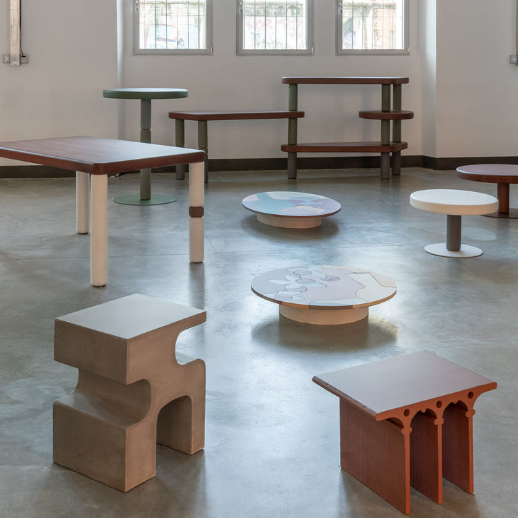 Flipper Rectangular Dining Table Forma & Cemento | Artemest