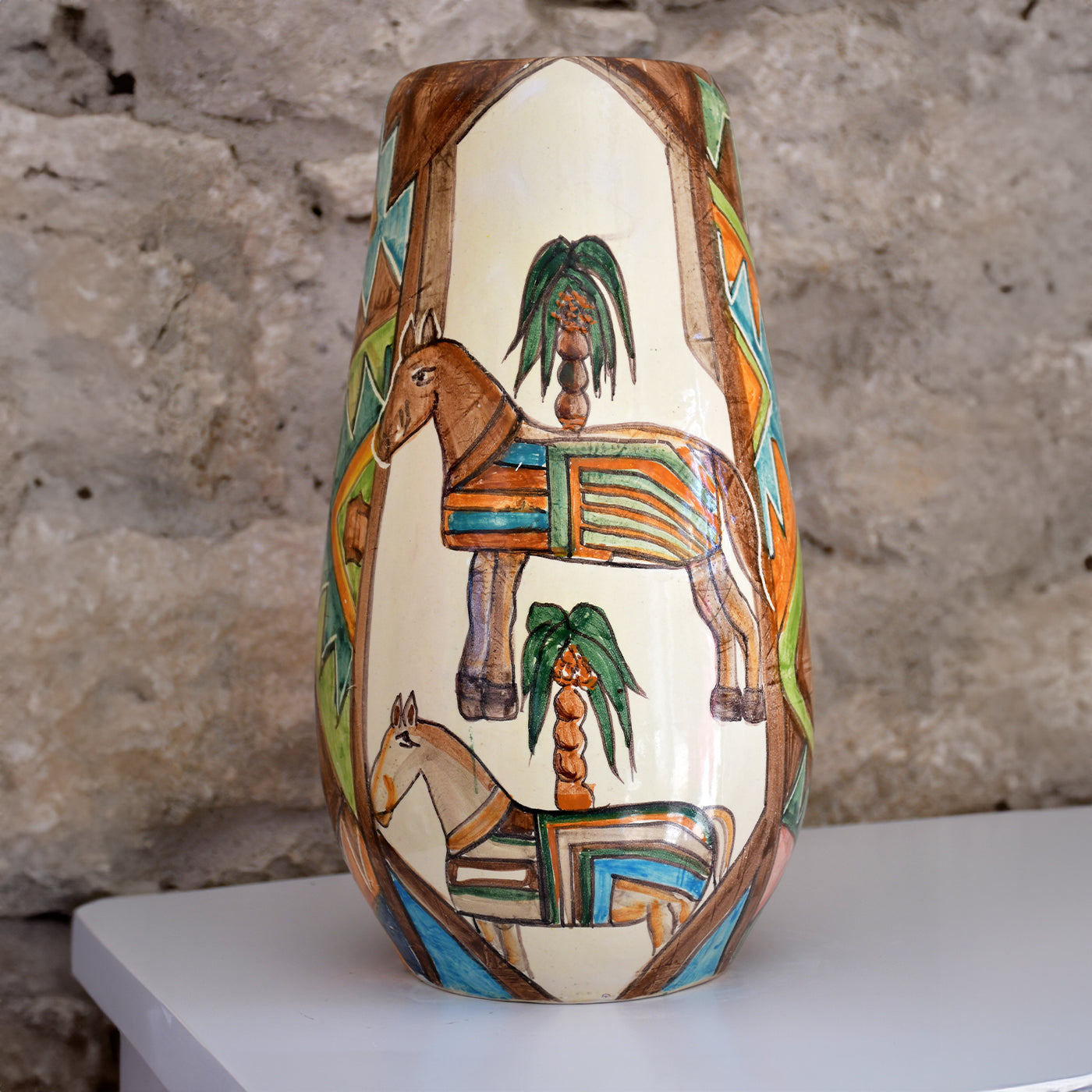 Hermes Polychrome Vase Artema Galli | Artemest