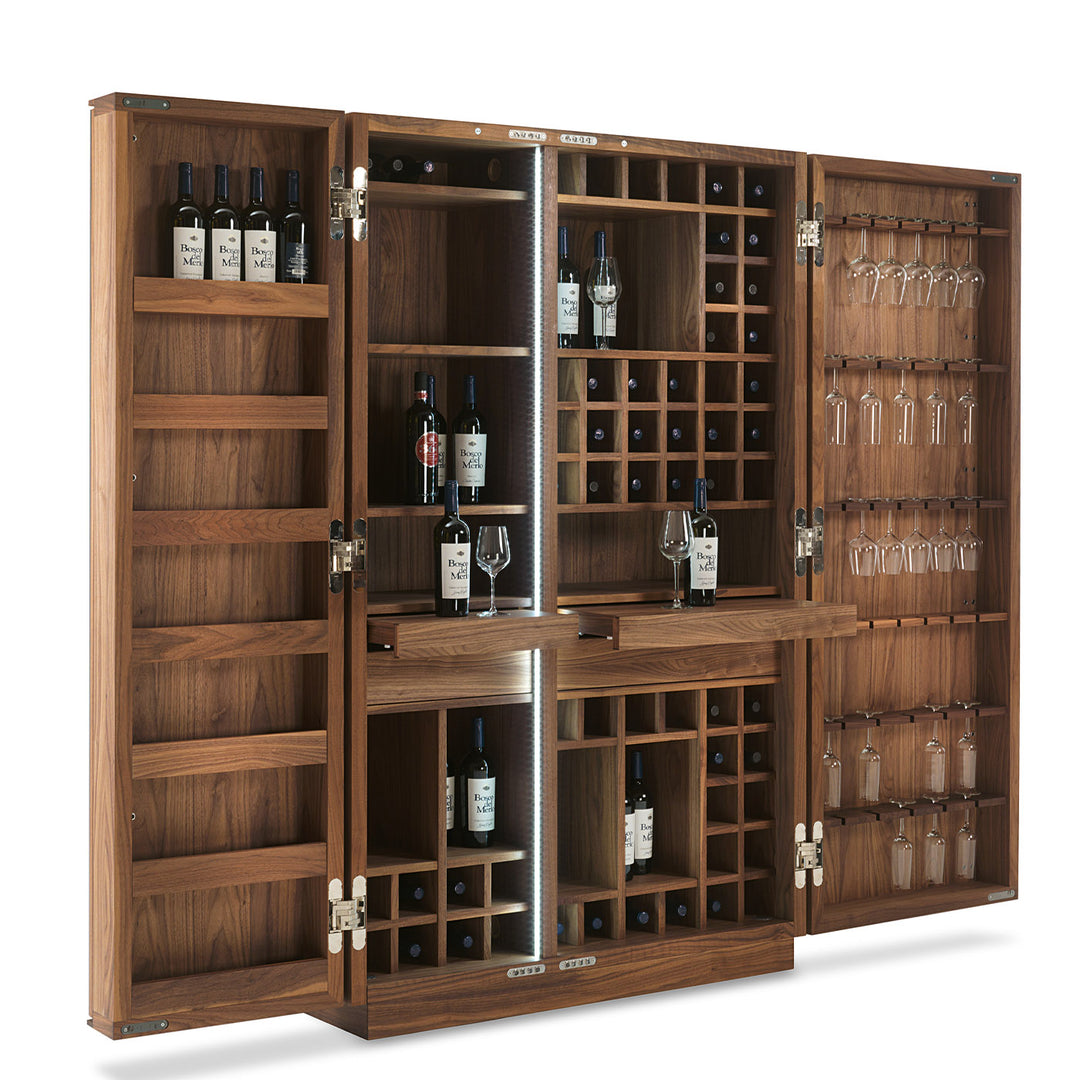 Cambusa Wine 2-Door Walnut Closet by Giuliano Cappelletti Riva 1920 ...