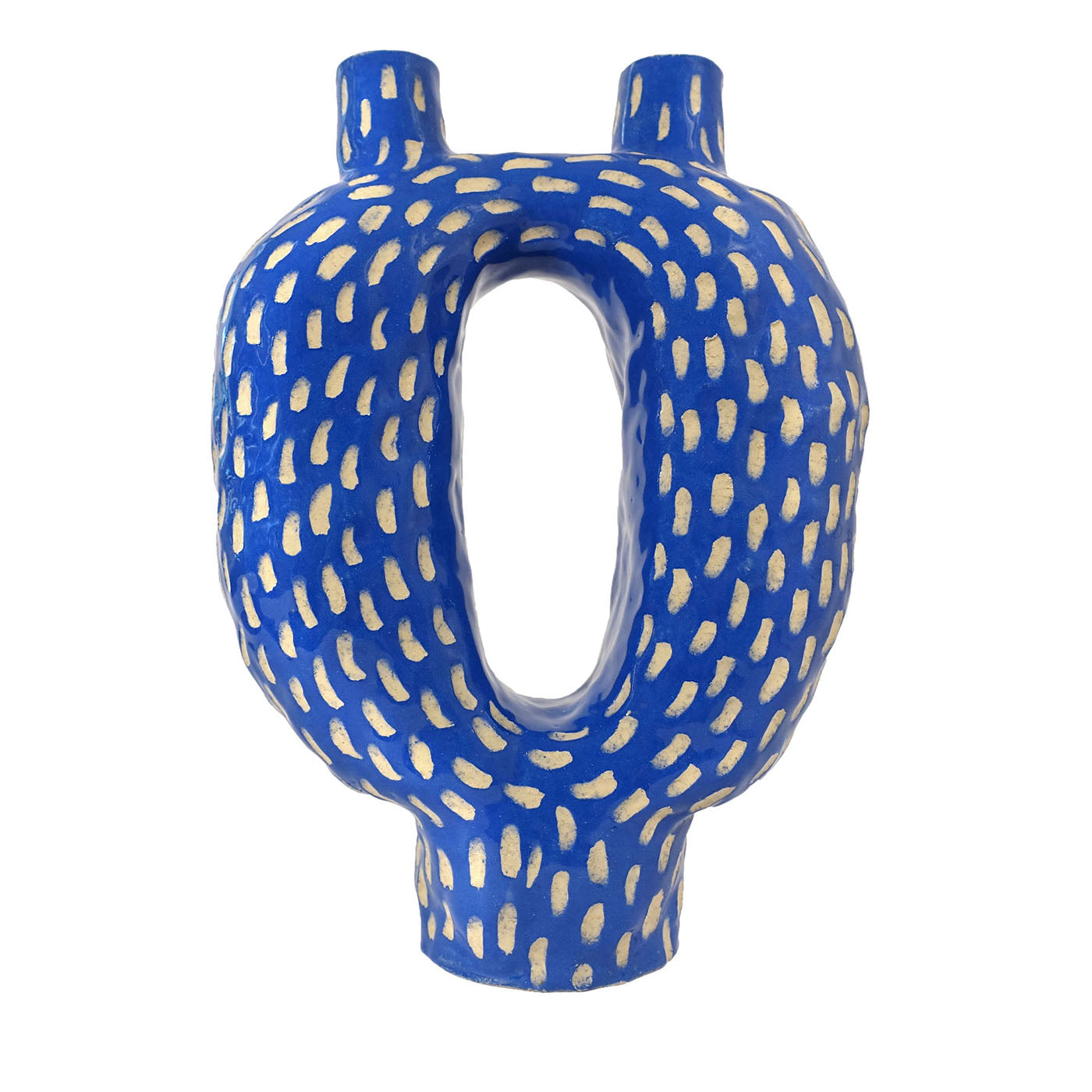 Alieno Blue Candle Holder Alice Del Ferraro | Artemest