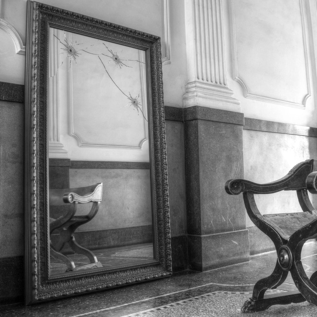 Seven Years Gray Rectangular Wall Mirror Barberini & Gunnell | Artemest