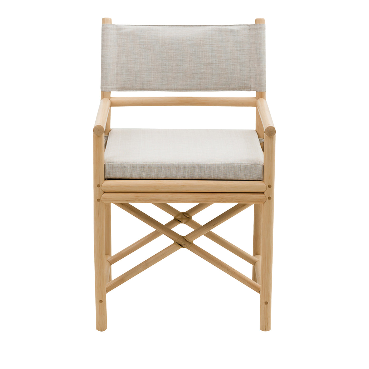 Lia Rattan Dining Chair with Armrests Mila Maurizi | Artemest