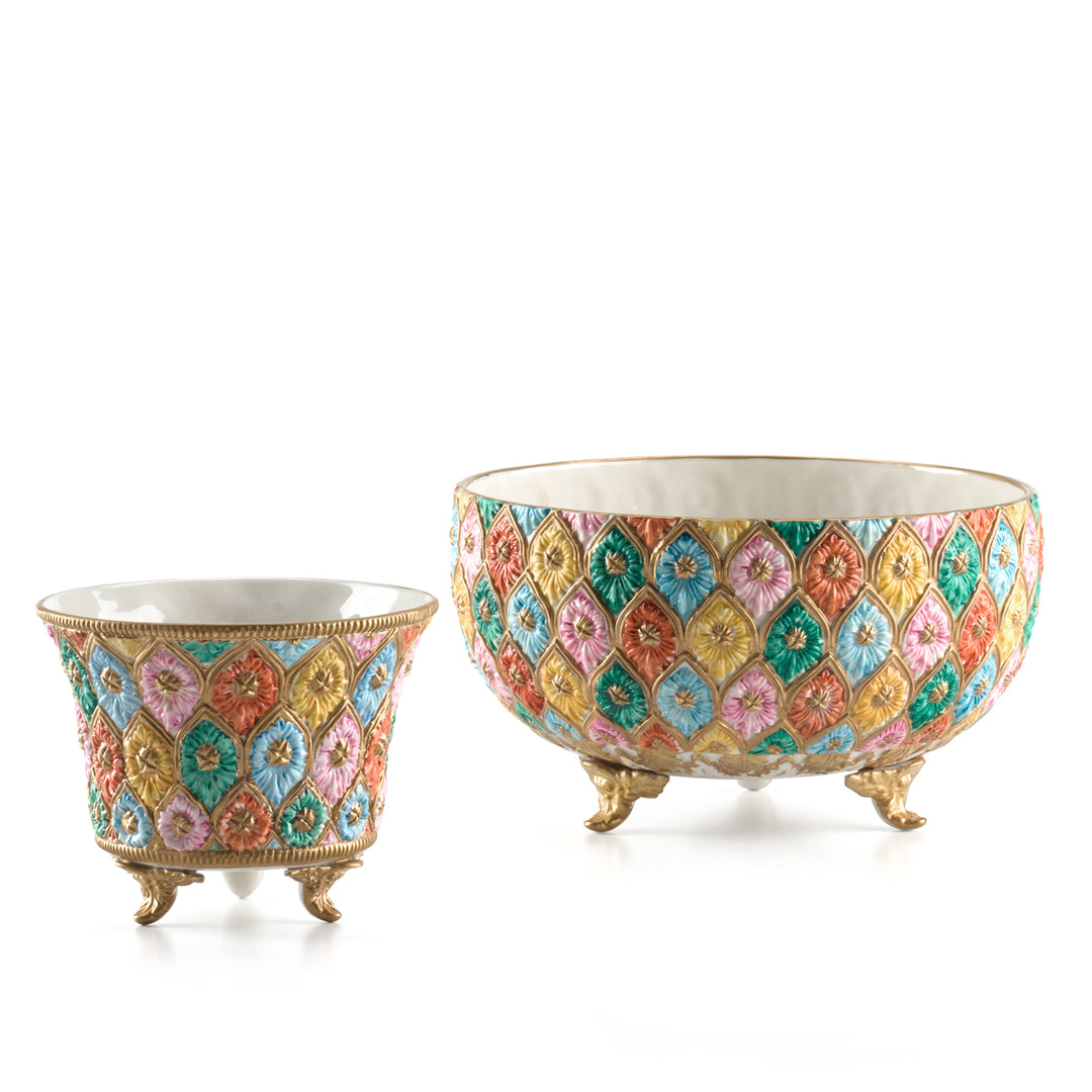 Harlequin Big Cachepot Cattin Porcellane | Artemest