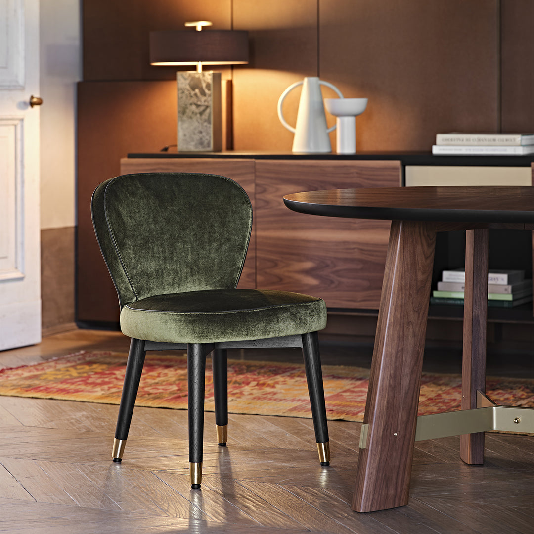 Olivia Green Chair Black Tie | Artemest