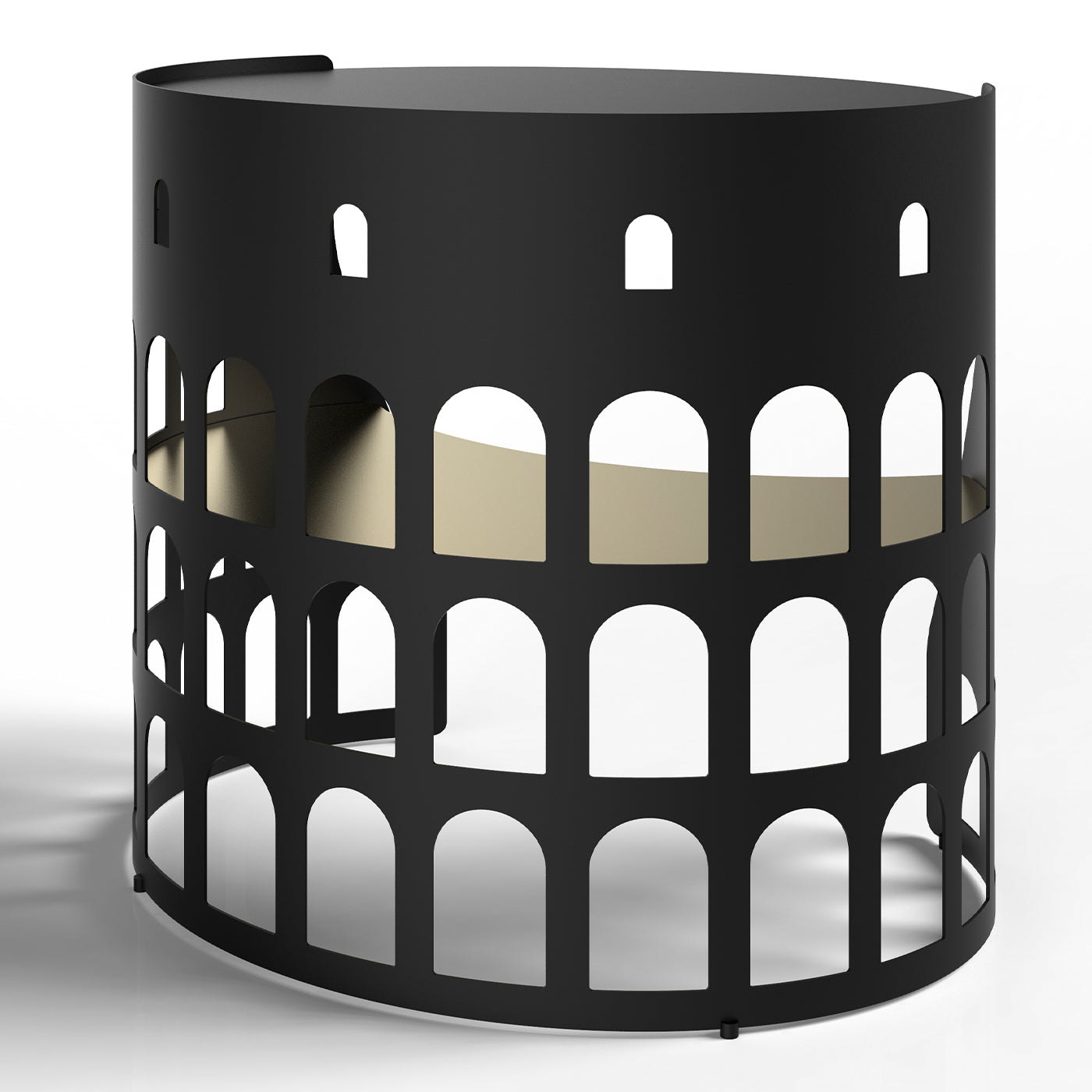 Flavio Black and Golden Coffee Table Gio Aio | Artemest