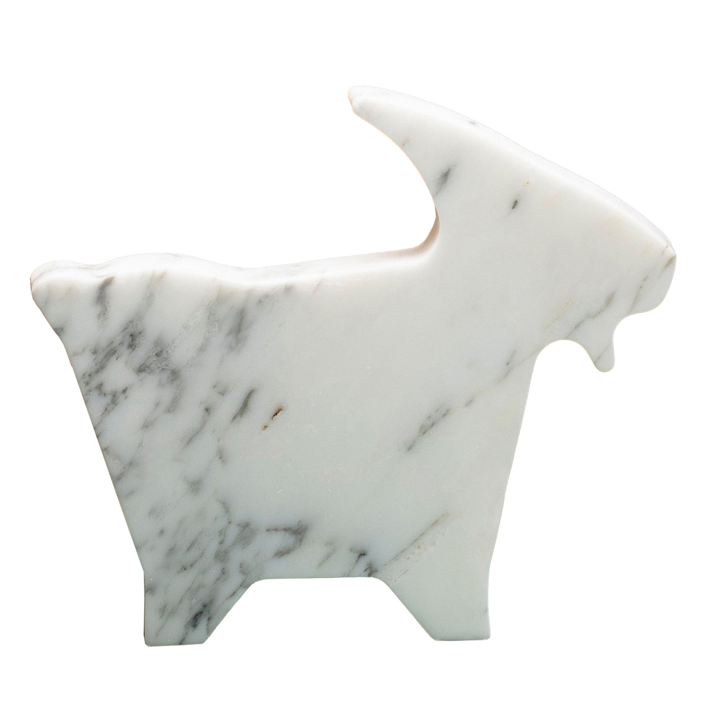 Goat Large White Statuette by Alessandra Grasso Kimano | Artemest
