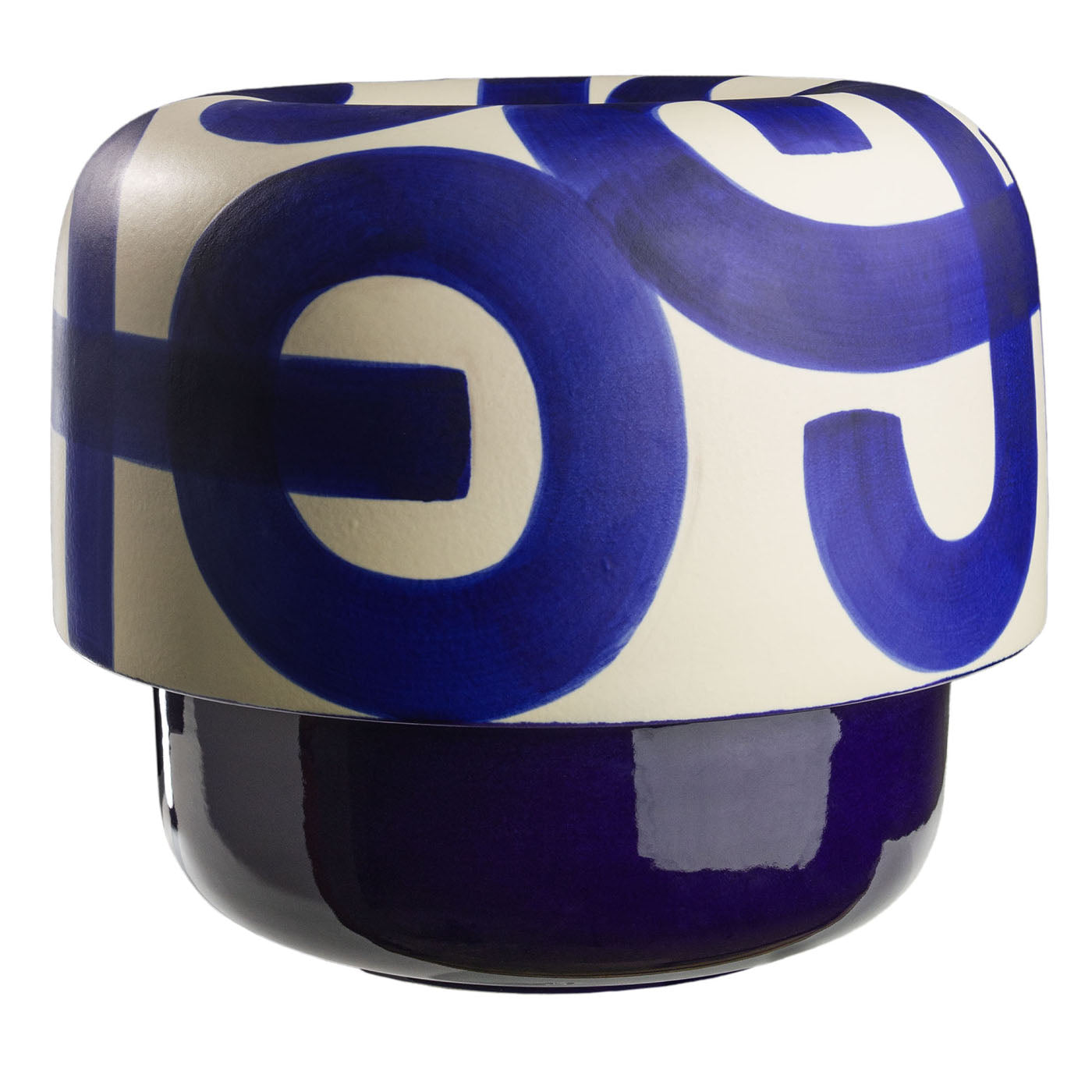 Small Oceano Blue Ceramic Vase by Jean-Christophe Clair Rometti | Artemest