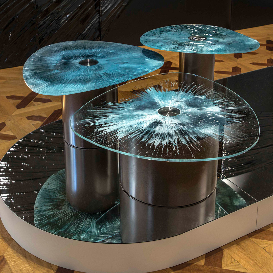 Marea Large Coffee Table with Tempered Glass Top Atelier Frigerio Mirva ...