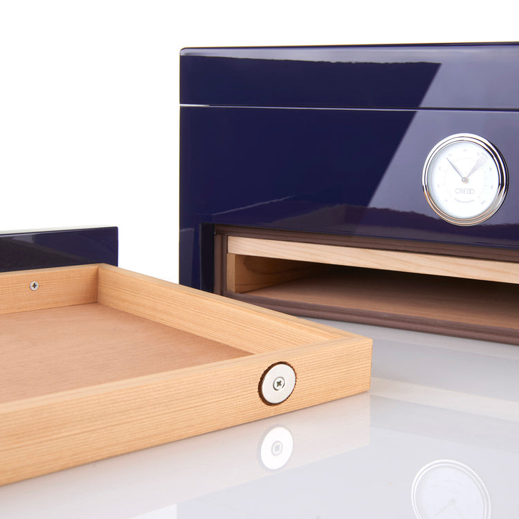 Cuba-inspired Blue Humidor (Special Club Edition) Morici | Artemest