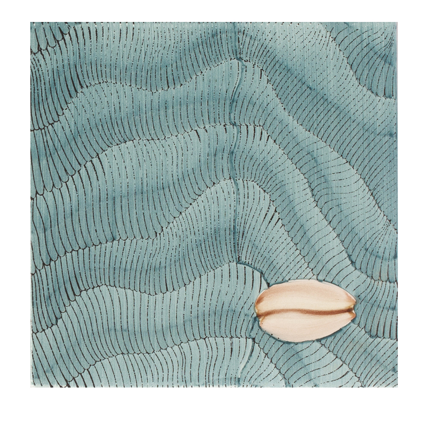 Set of 25 Thalassa Giada Shell #C Tiles Giovanni De Maio | Artemest