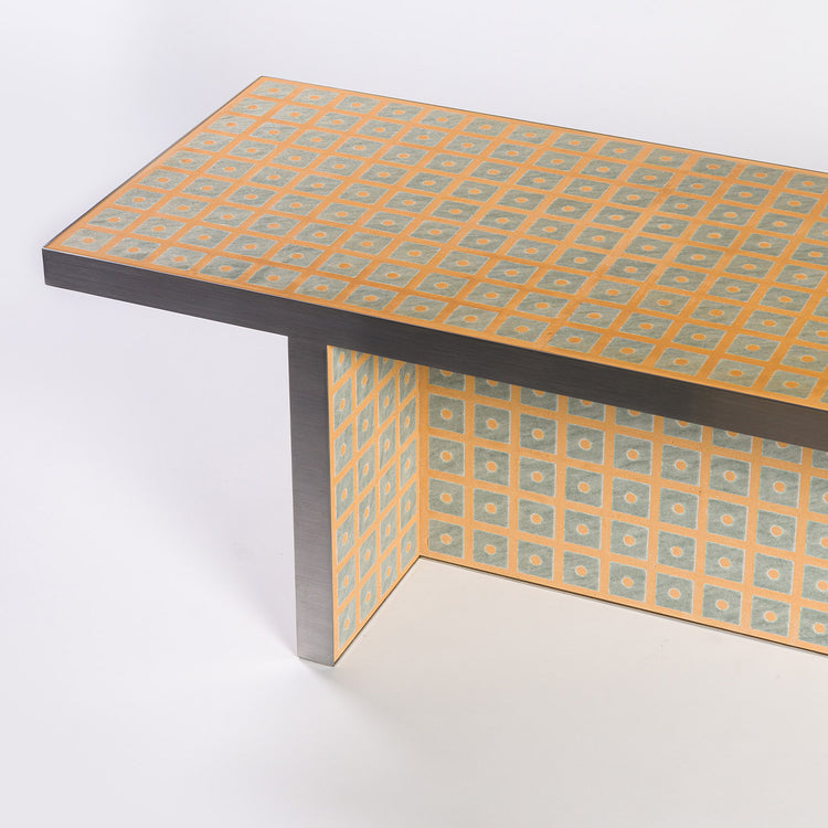 Standard Geometries Cipollino Bench by David/Nicolas Del Savio 1910 ...