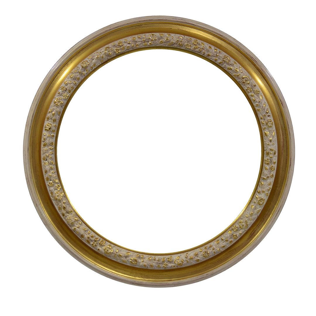 Gold & White Flowers Frame Caiafa | Artemest