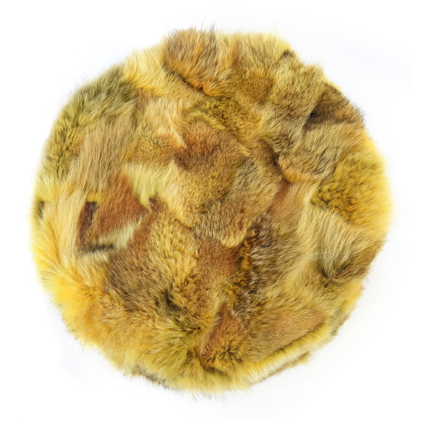 Patchwork Yellow Pouf by Lorenza Bozzoli Lorenza Bozzoli Couture | Artemest
