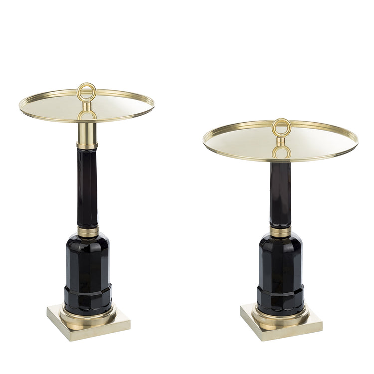 Jacaranda Black Side Table Bronzetto | Artemest