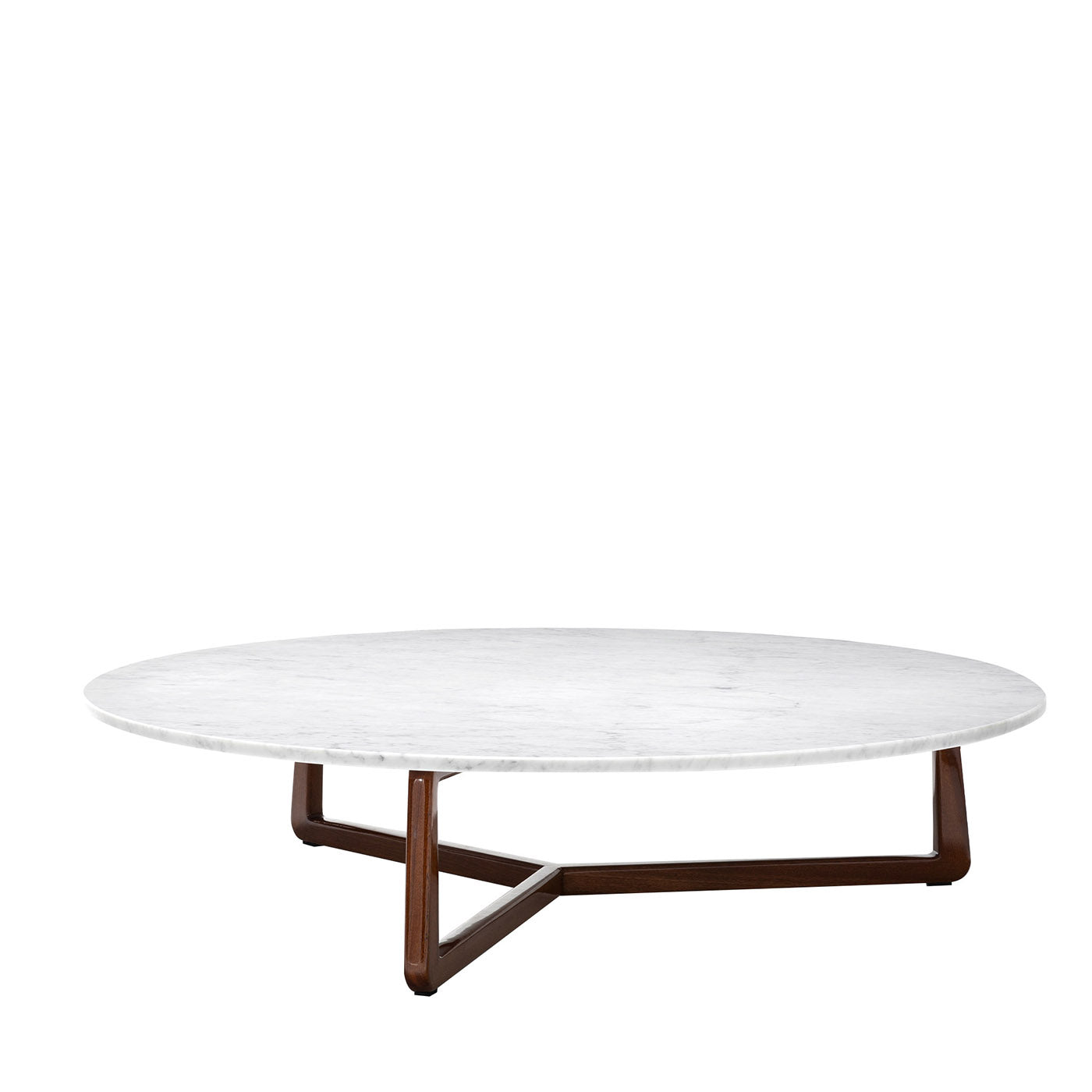 Sunset Round Lucido Mediterraneo + Carrara Coffee Table by Paola Navone Exteta | Artemest
