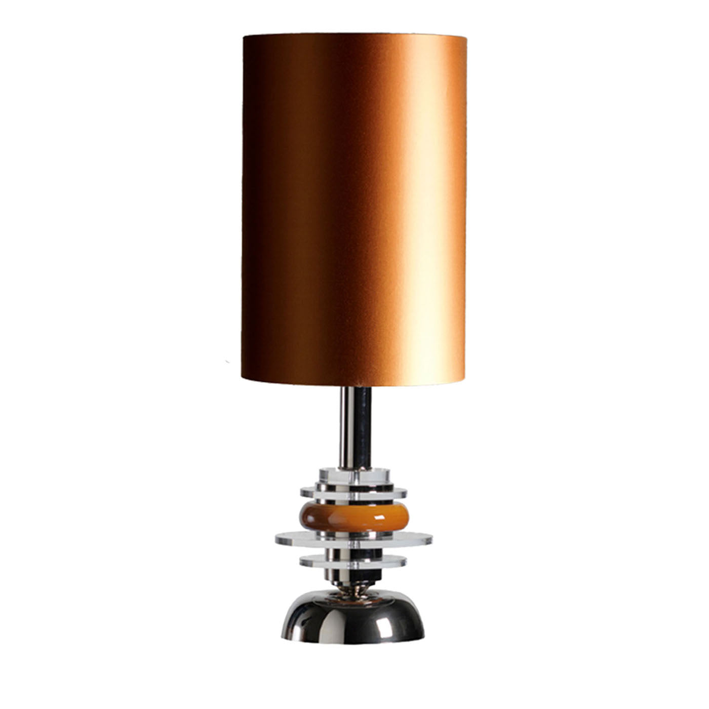 CL2089/1 Orange & Nickel Table Lamp Sigma L2 | Artemest