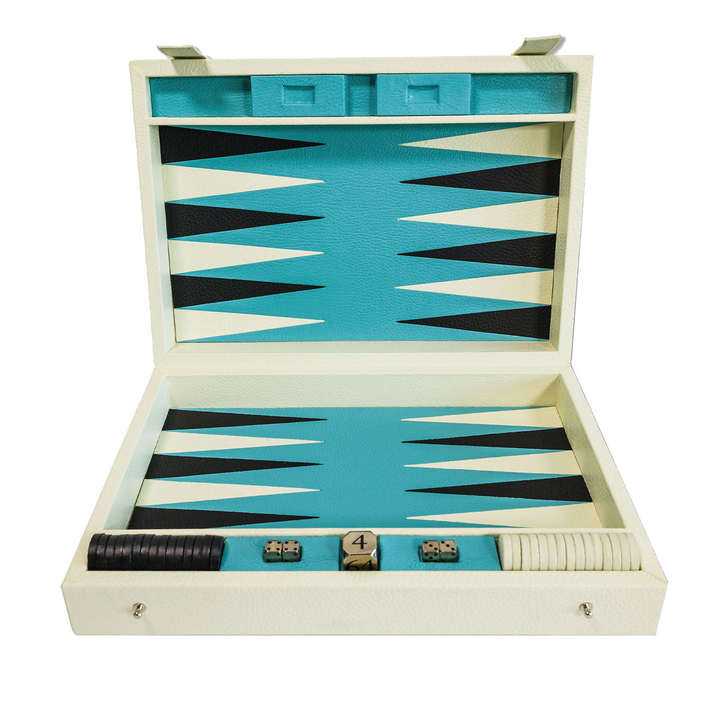 White Backgammon Box Game Cassigoli | Artemest