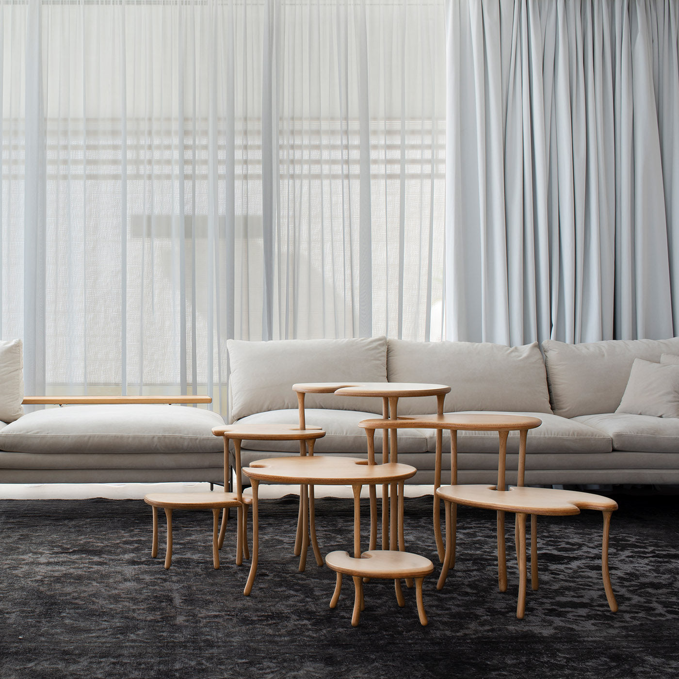 Tavo A2 Modular Set of 3 Coffee Tables Limited Edition Orografie | Artemest