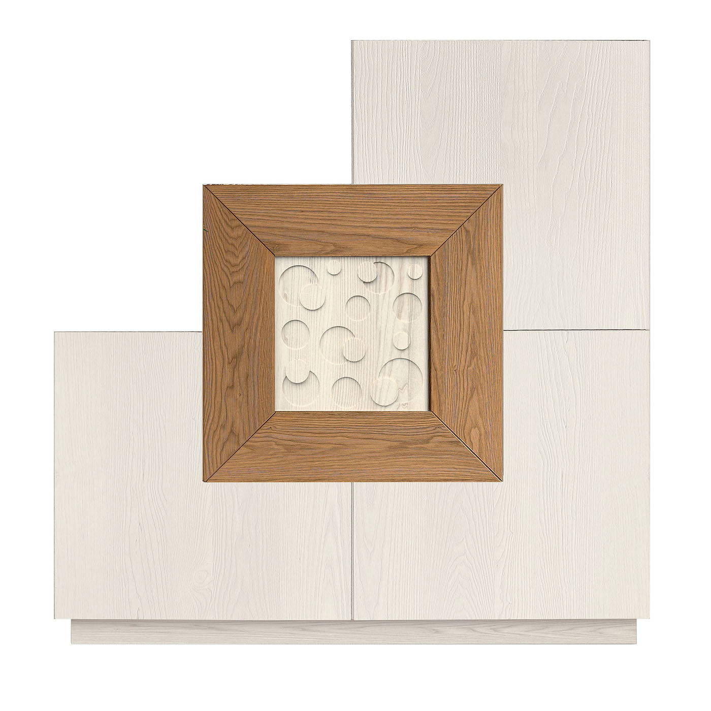 Cube Bianco Ash Wood Storage Unit Ebanisteria Roberto Gambella | Artemest