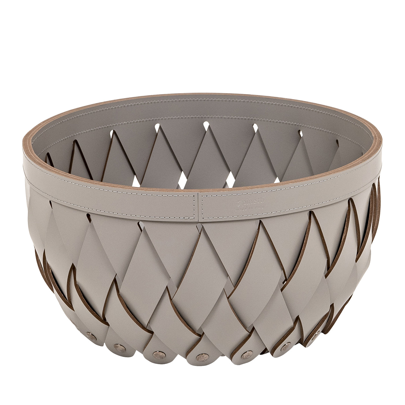 Canaria Large Dove Gray Empty-pocket Basket Pinetti | Artemest