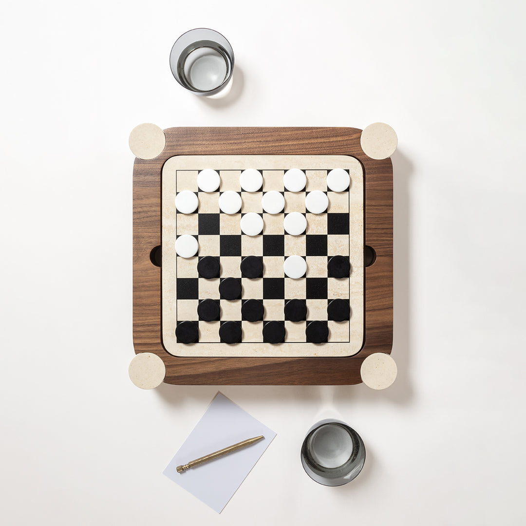 Mocambo Chess Draughts Game Set Design by Simone Fanciullacci ...