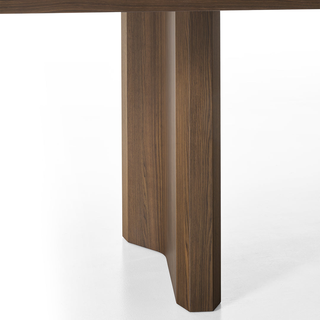 Anthem Oak Wood Dining Table Franco Bianchini | Artemest