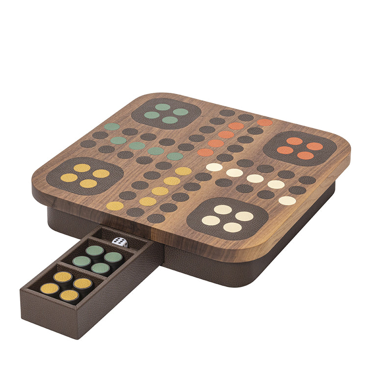 Delos Wood Ludo Game Set Giobagnara | Artemest