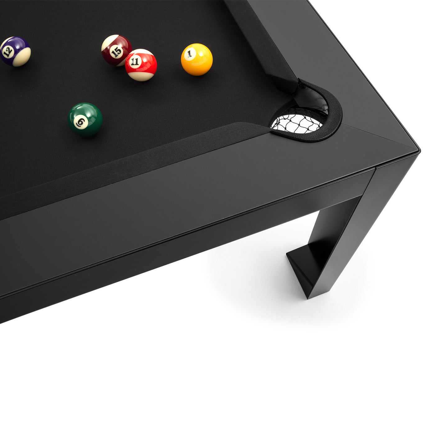 Carambola Cubista 7' Black Pool Table by Basaglia + Rota Nodari Fas ...