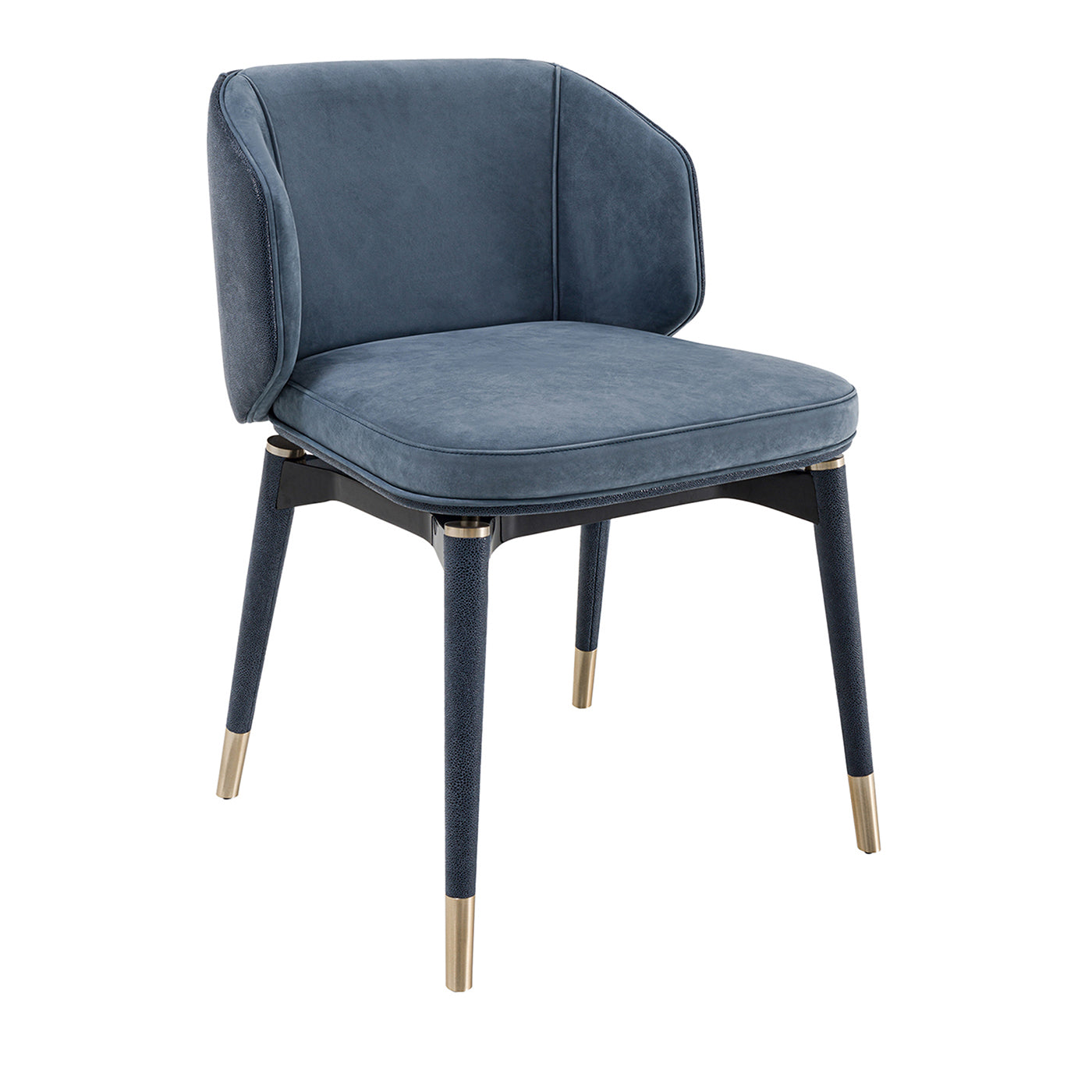 Stone Blue Leather Chair Visionnaire | Artemest