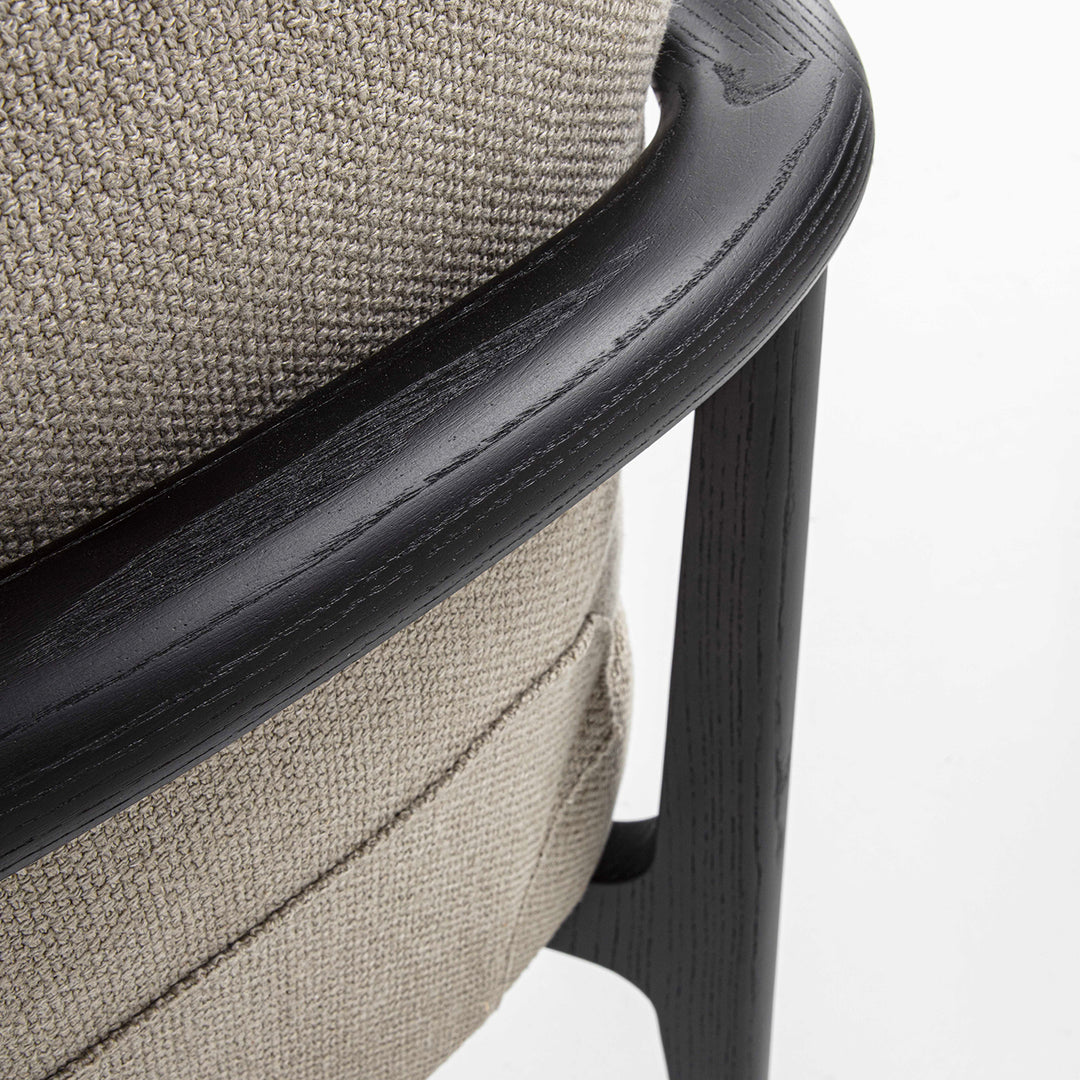 Greta Beige Chair With Arms Durame | Artemest