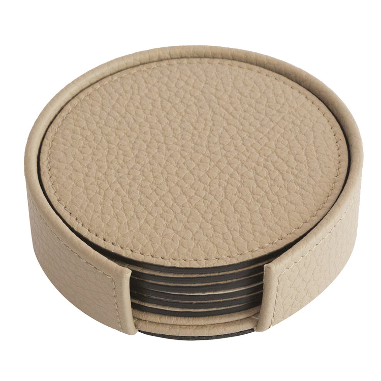 Beige Set of 6 Coasters Cassigoli | Artemest