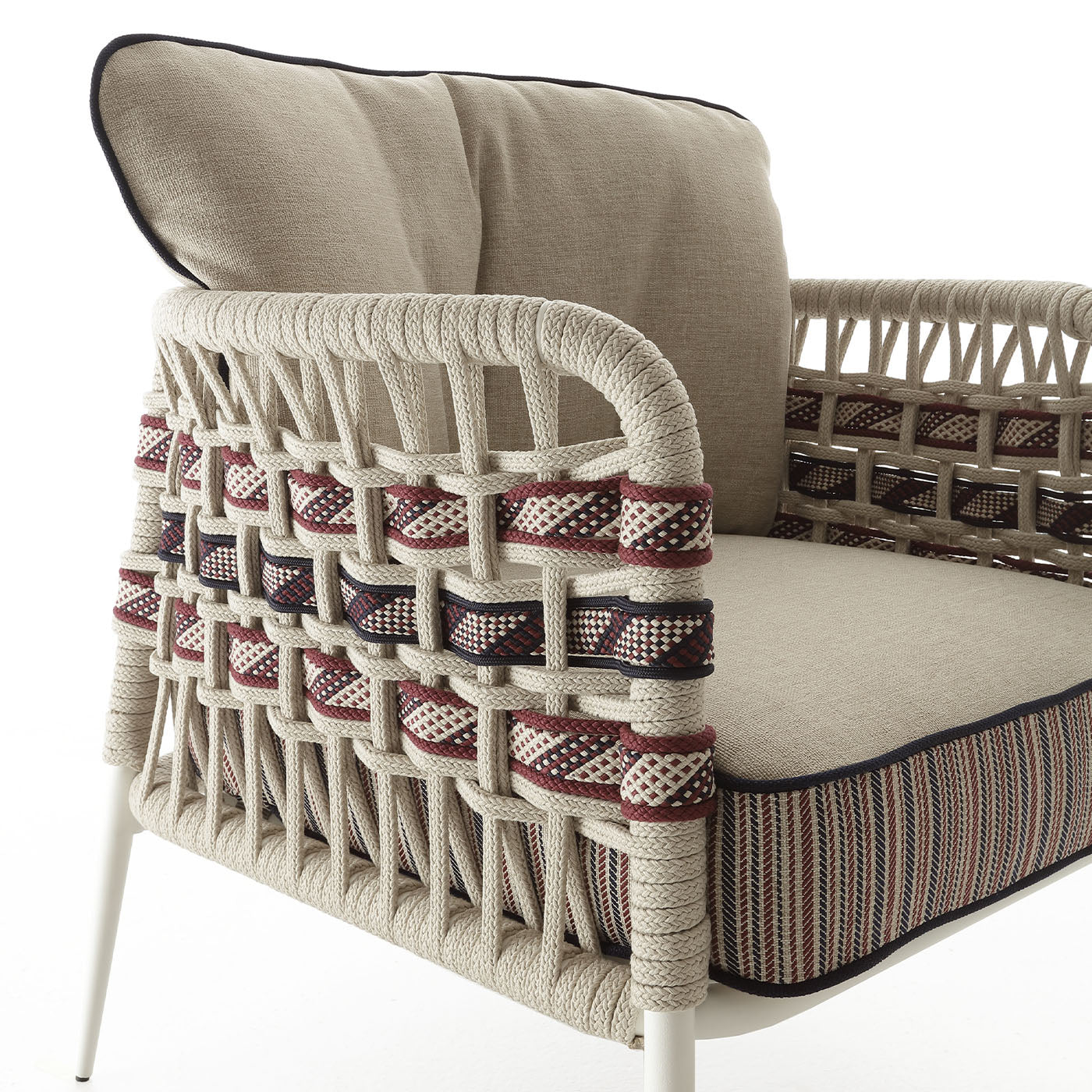 Eva Horizontal Ropes Outdoor Armchair by Antonio Marras Nodo Italia ...