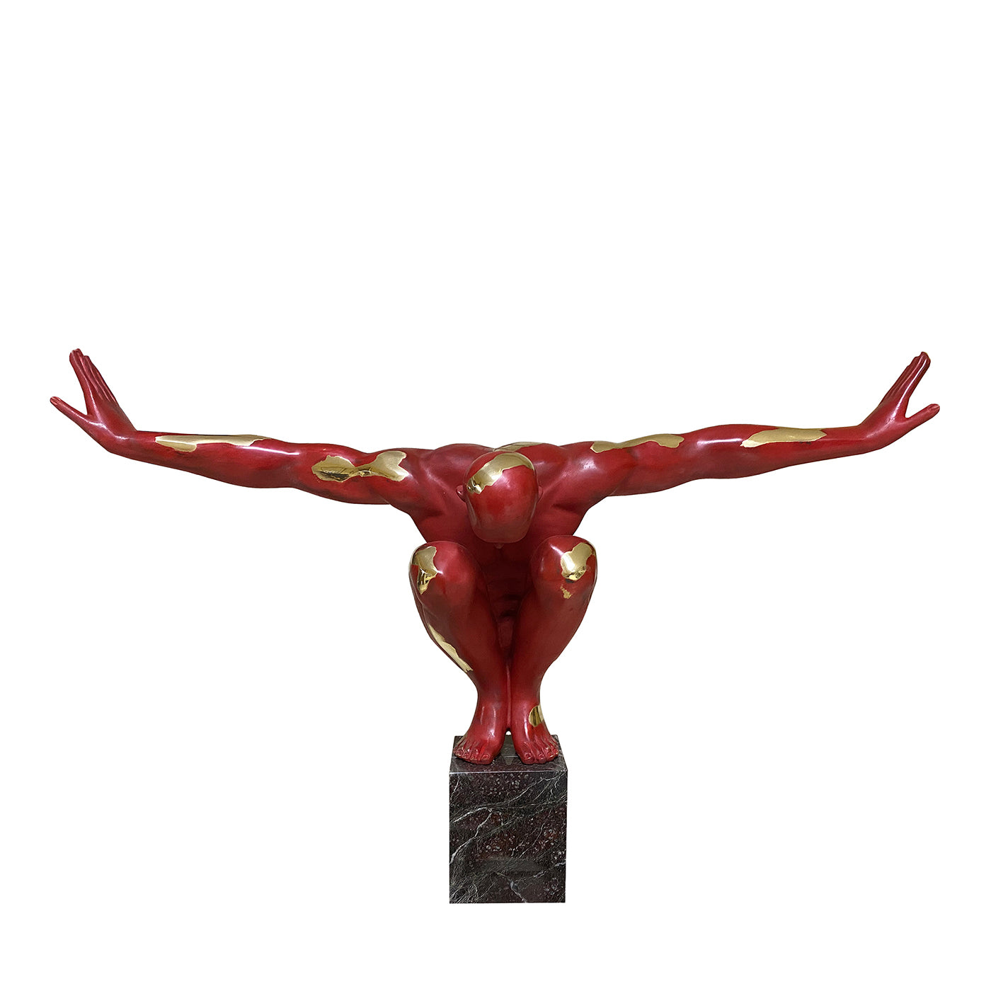 Large Male Diver Bronze Statuette Fonderia Artistica Ruocco | Artemest